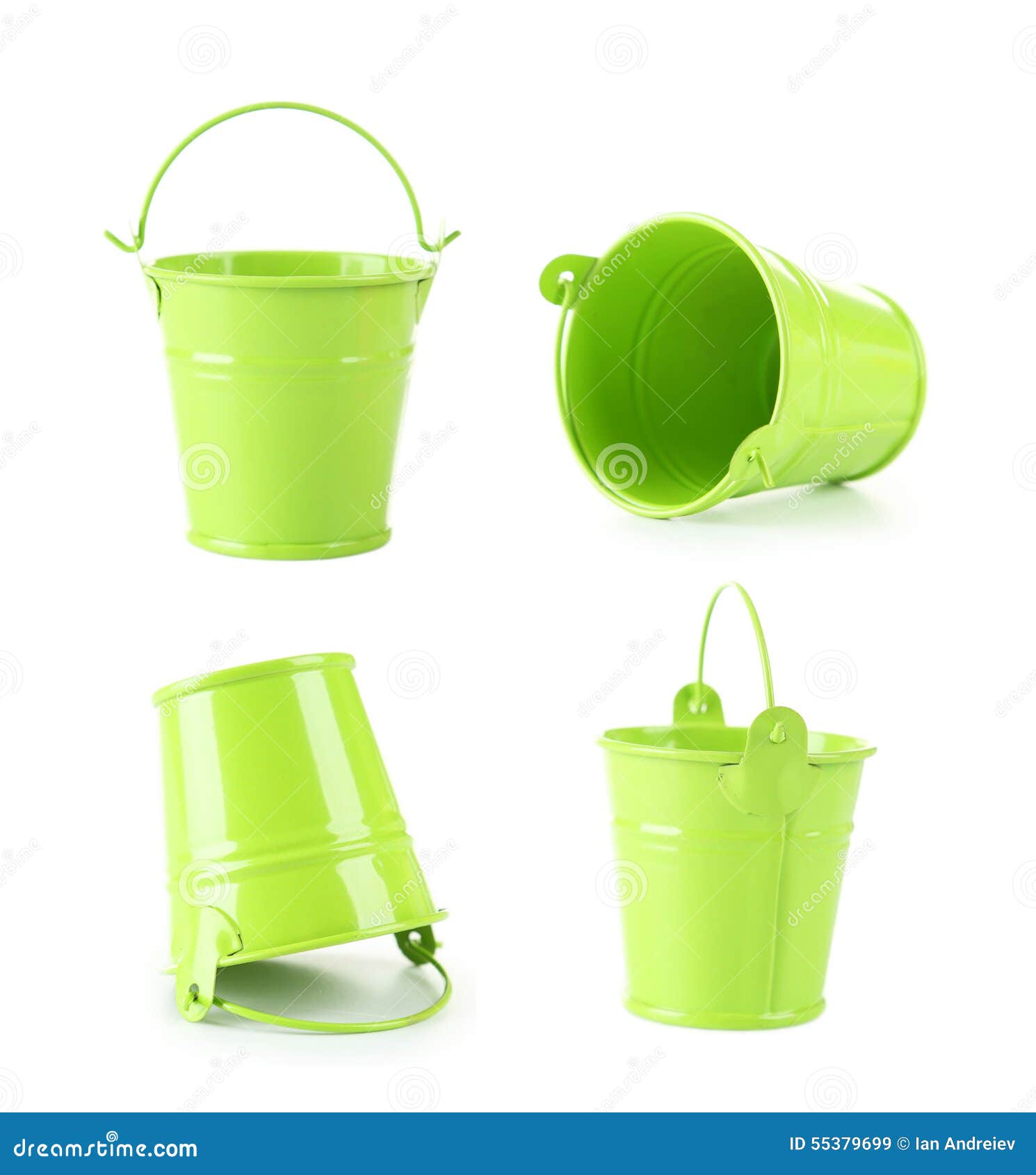 Green bucket stock image. Image of classic, trash, green - 55379699