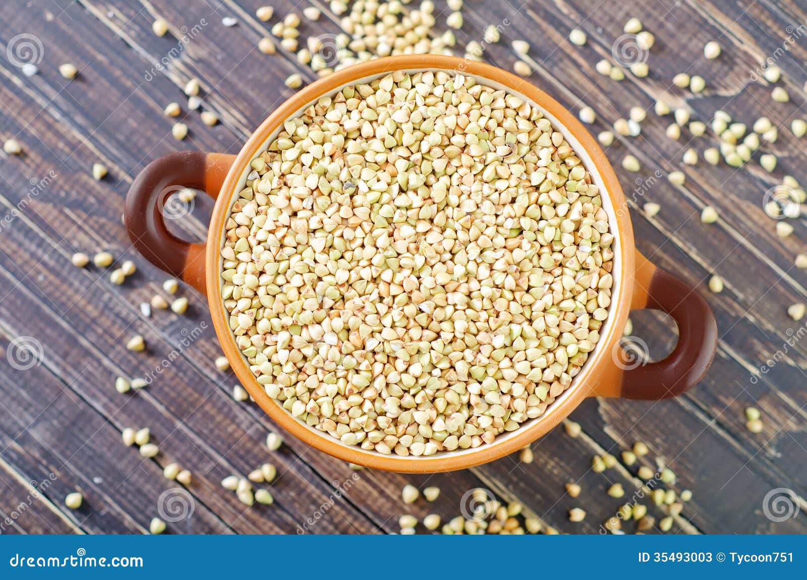 Green buckwheat stock image. Image of buckwheat, macro - 35493003