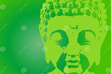 Green buddha stock illustration. Illustration of background - 7884103