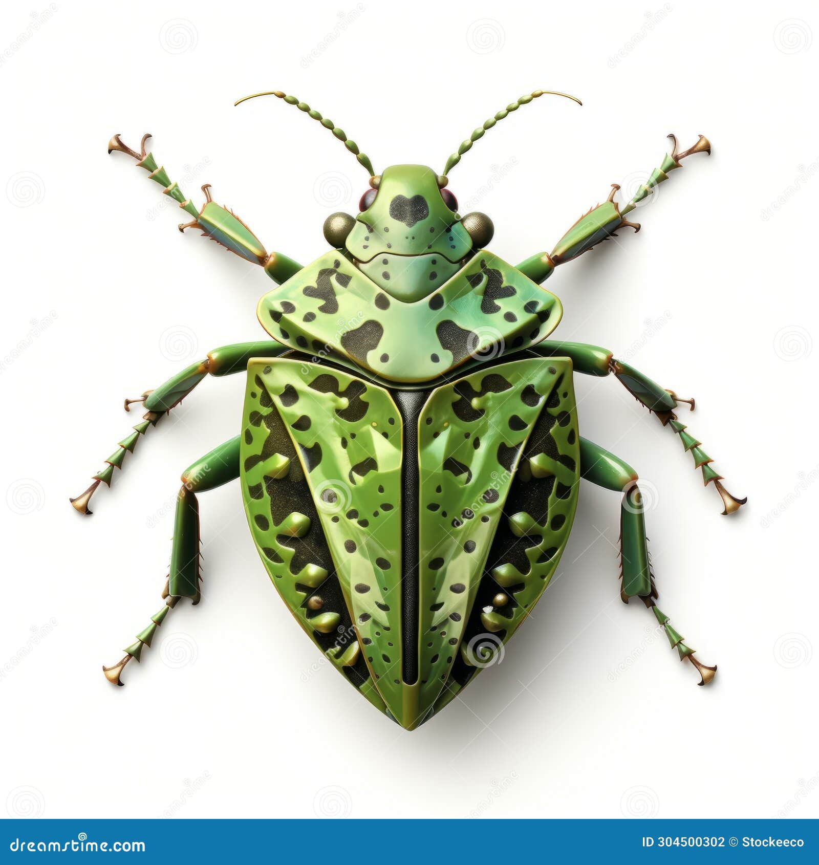 3d Stink Bug Illustration on White Background Stock Illustration ...