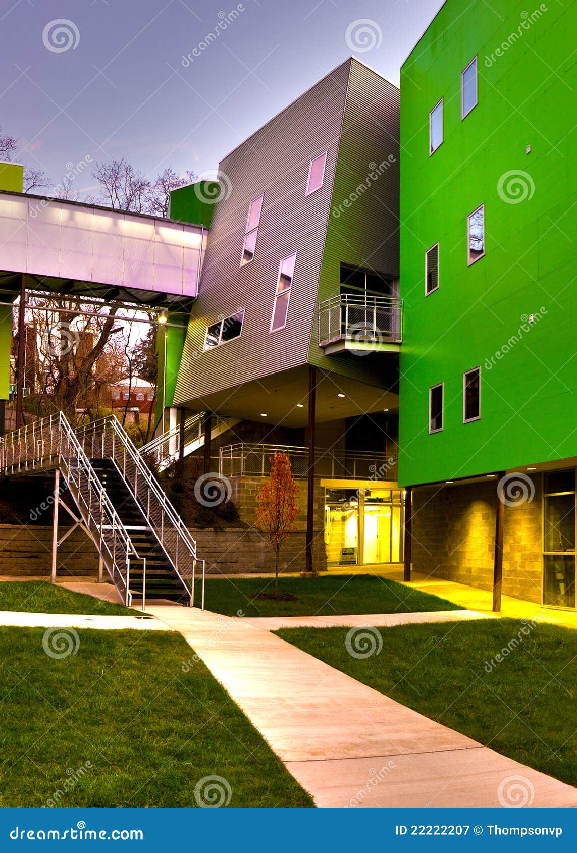 Green Building stock image. Image of housing, colourful - 22222207