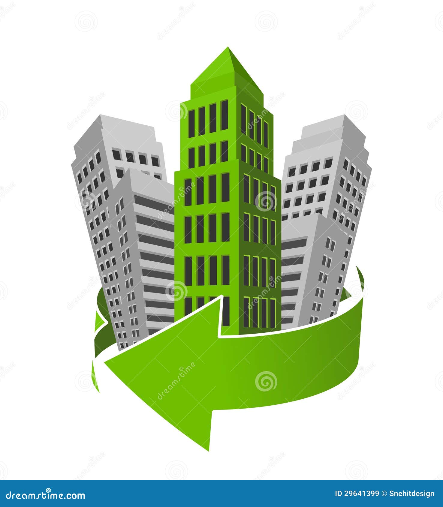 Green building stock illustration. Illustration of electric - 29641399