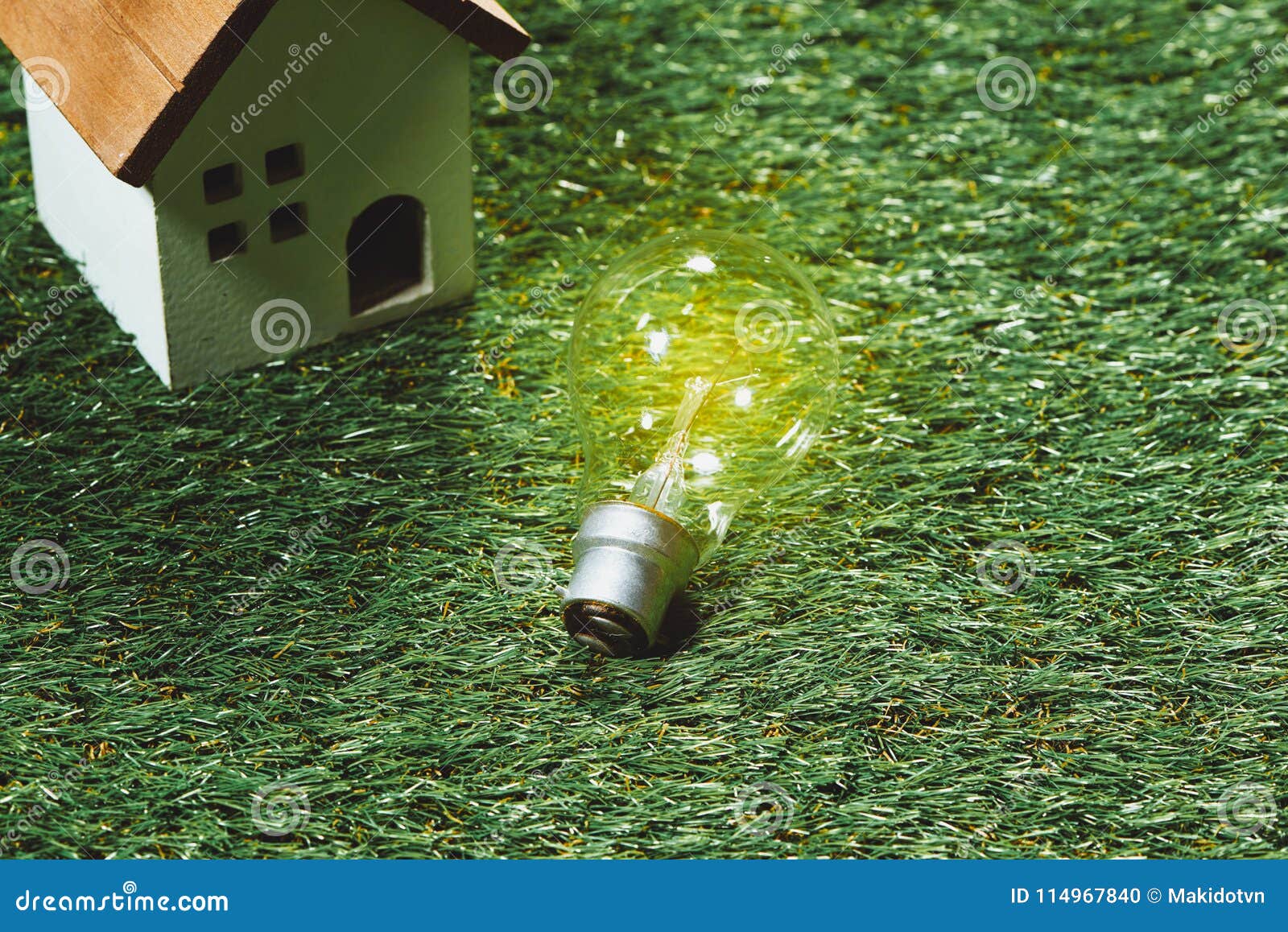 Green Building House and Energy Saving Concept Stock Photo - Image of ...