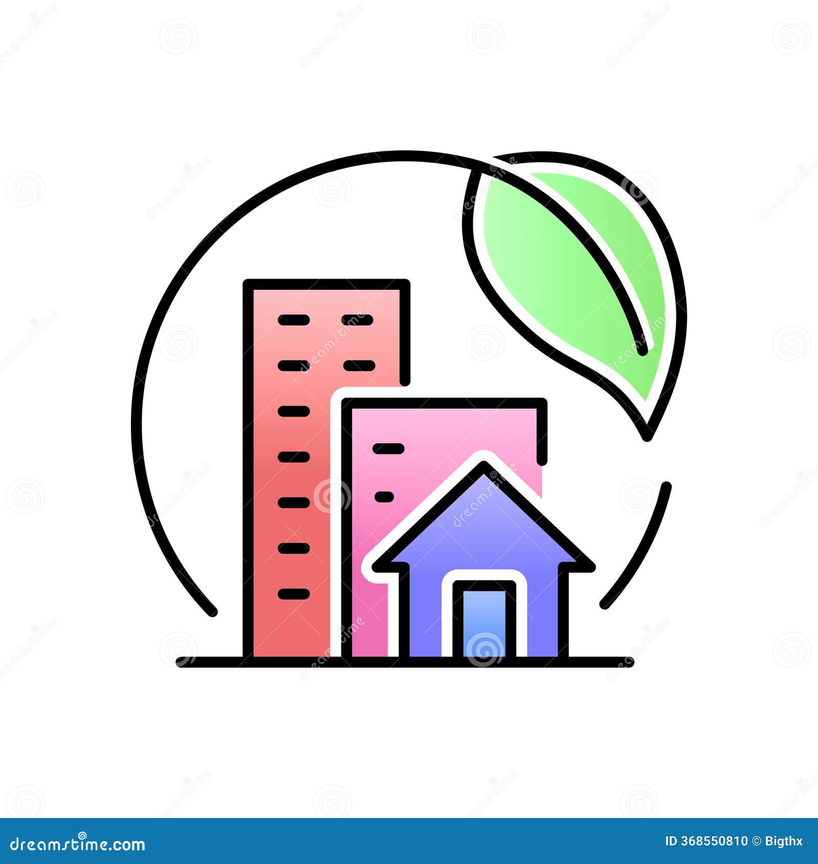 A Green Building With Sustainable Architecture Energysaving Features ...