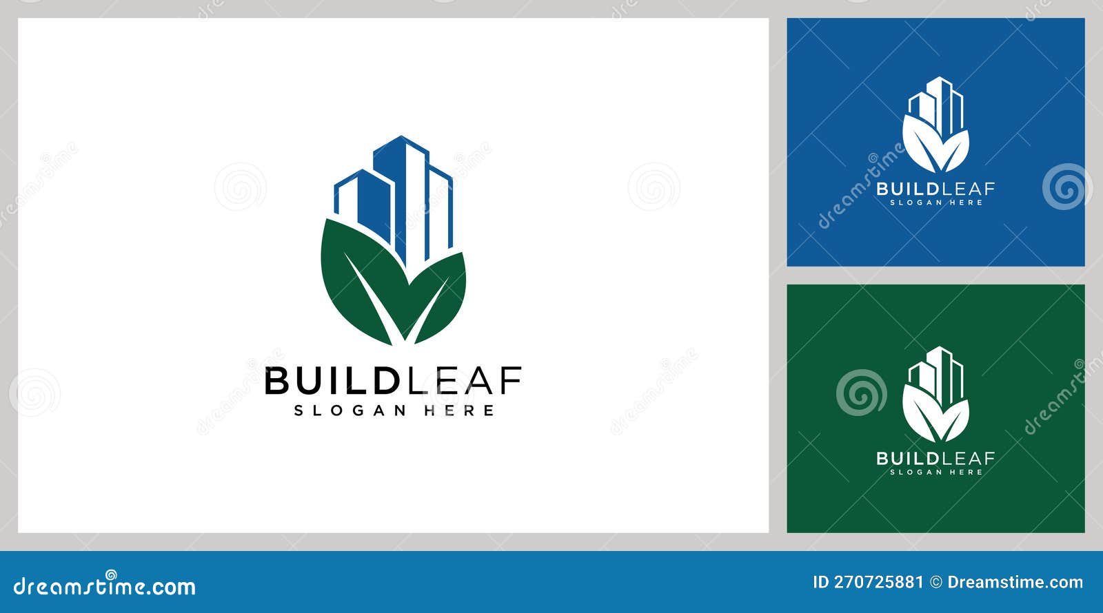 Green Building Logo Design Template Vector Stock Vector - Illustration ...
