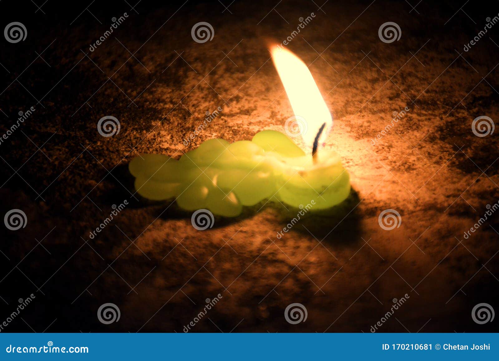 Burning candle end stock image. Image of beautiful, amazing - 170210681