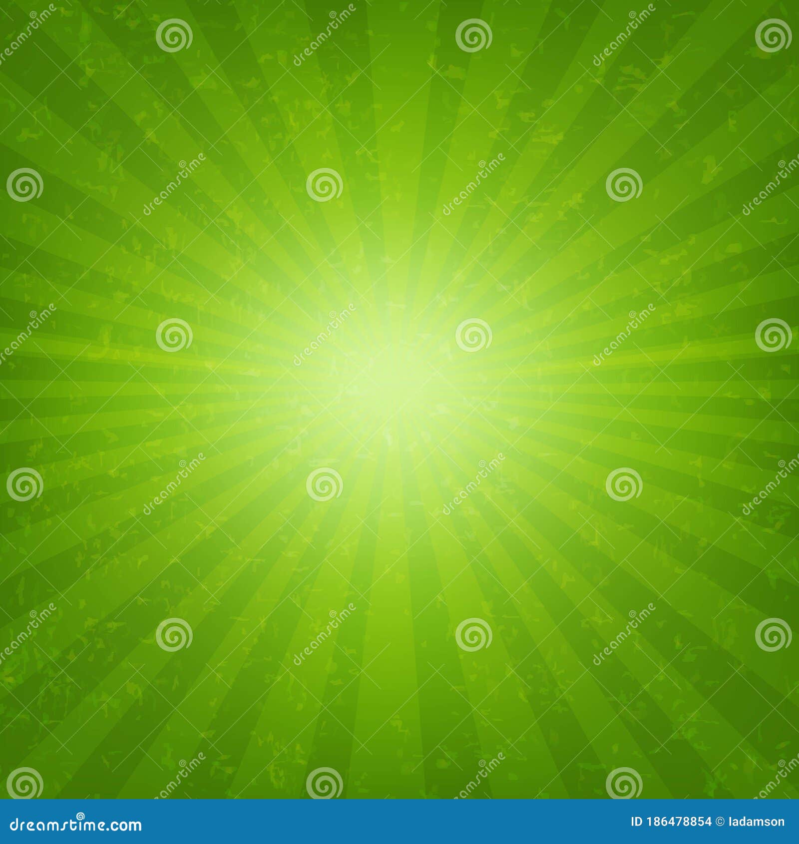 Green Burst Banner with Rays Stock Vector - Illustration of summer ...