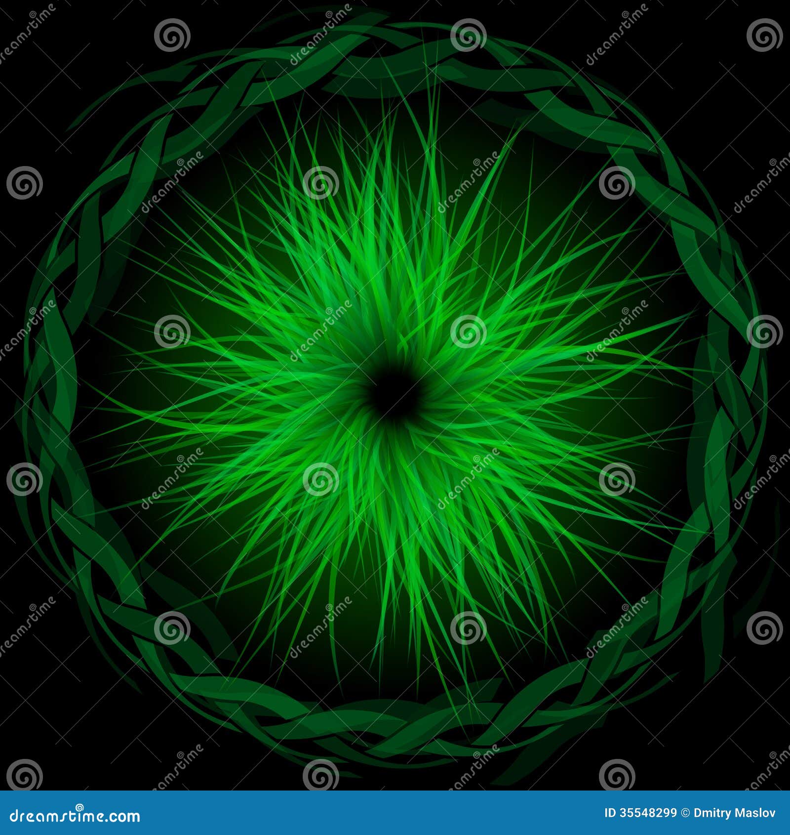 Green Burst stock vector. Illustration of spark, circle - 35548299