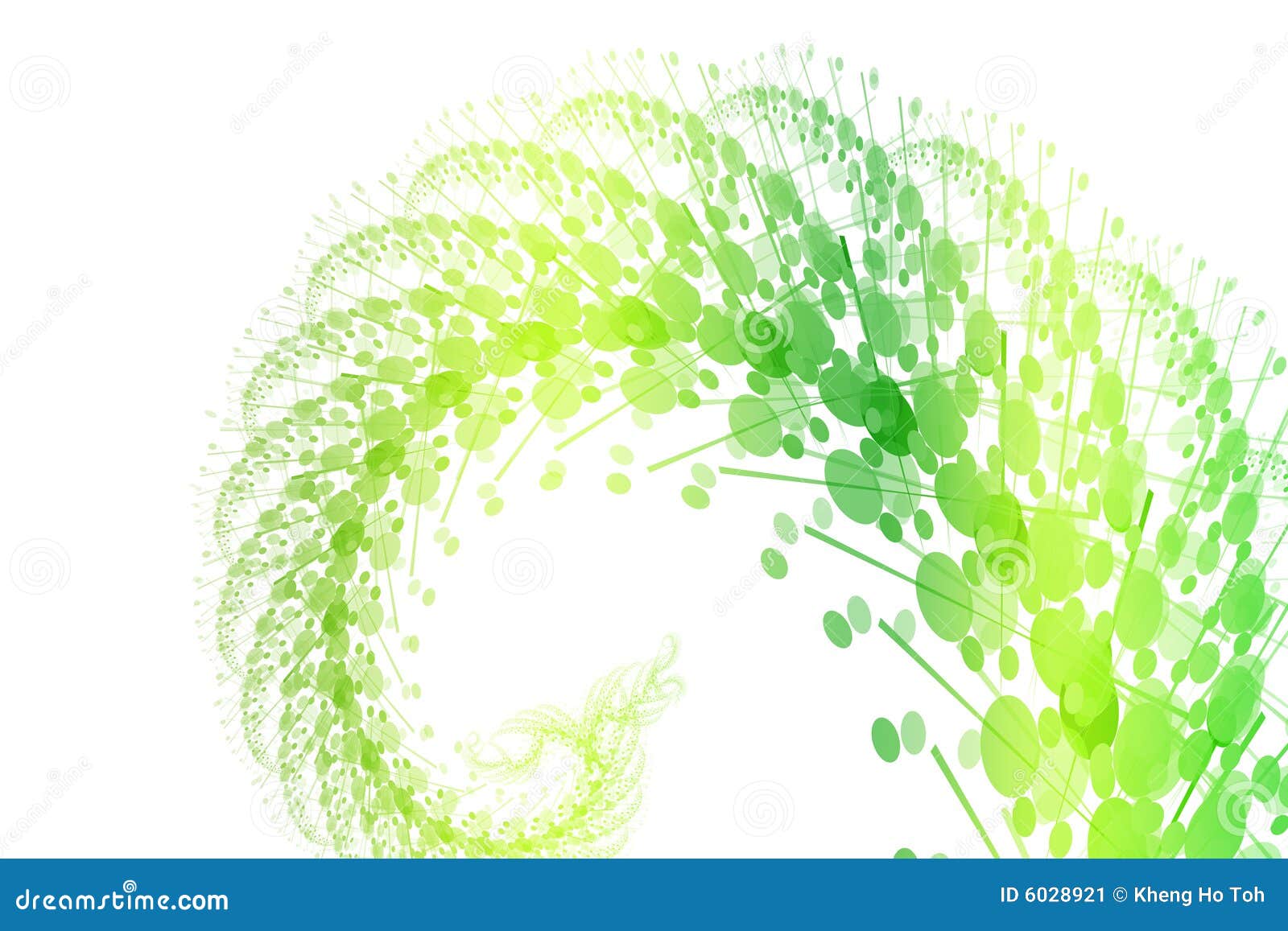 Green Burst of Nature stock illustration. Illustration of waves - 6028921