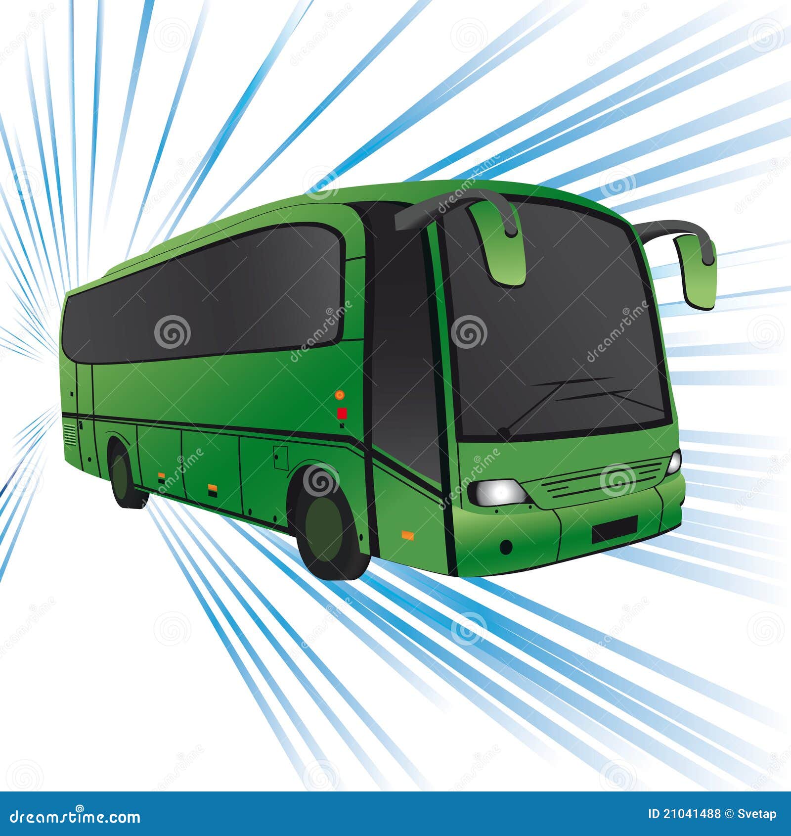 Green bus. stock vector. Illustration of cargo, business - 21041488