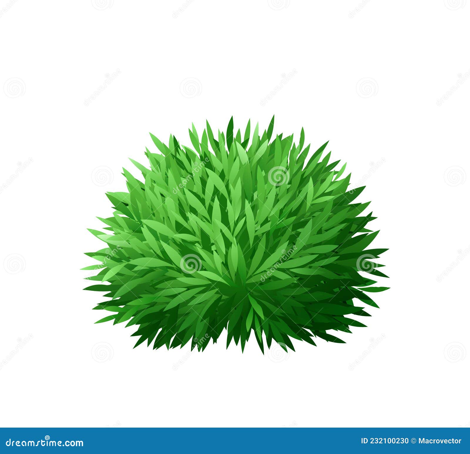 Green Bush Illustration stock vector. Illustration of landscape - 232100230