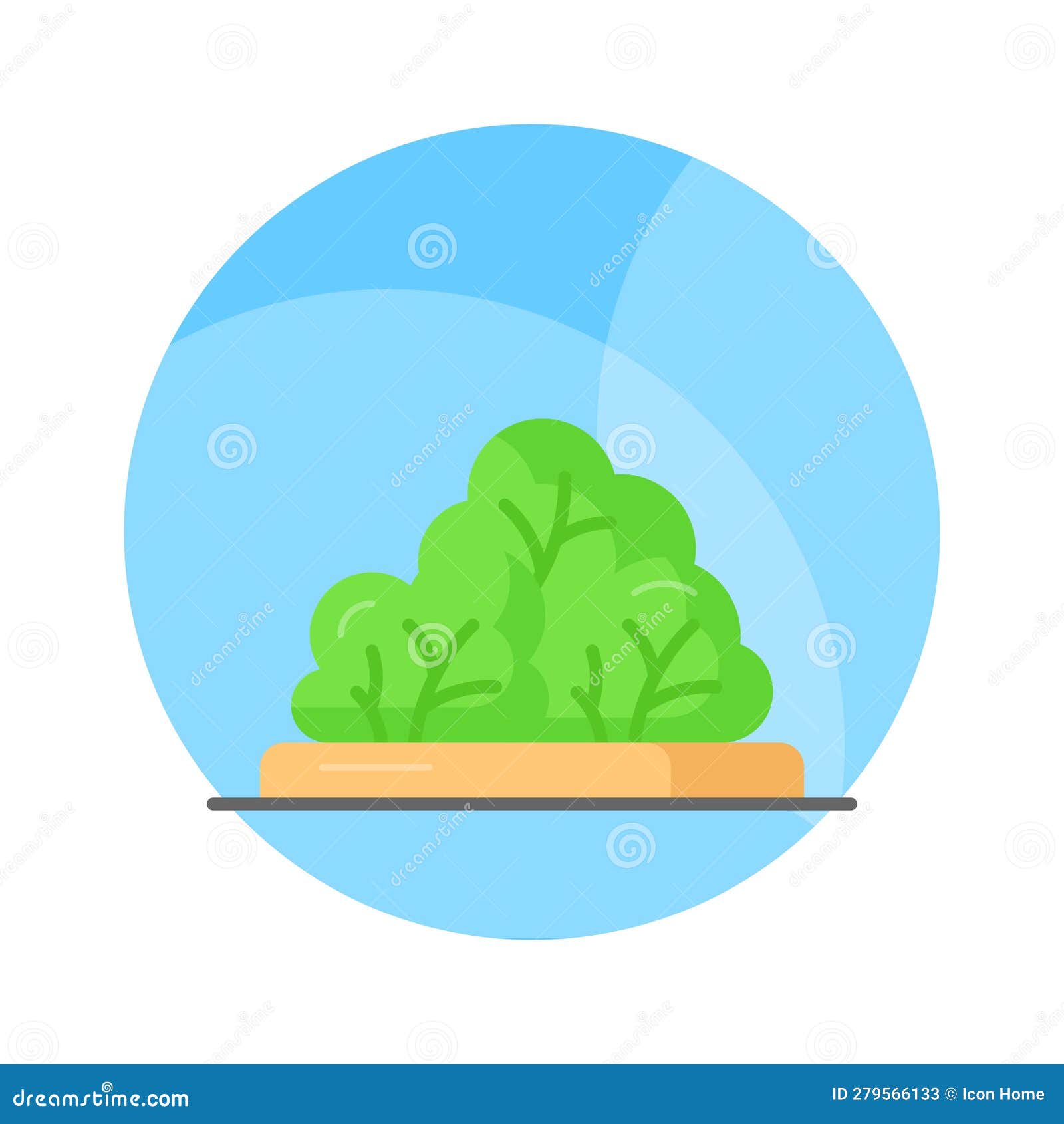 Green Bushes Vector Design Isolated on White Background, High Quality ...