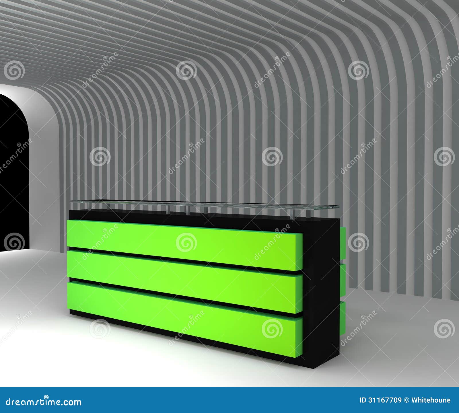 Green business counter stock illustration. Illustration of background ...