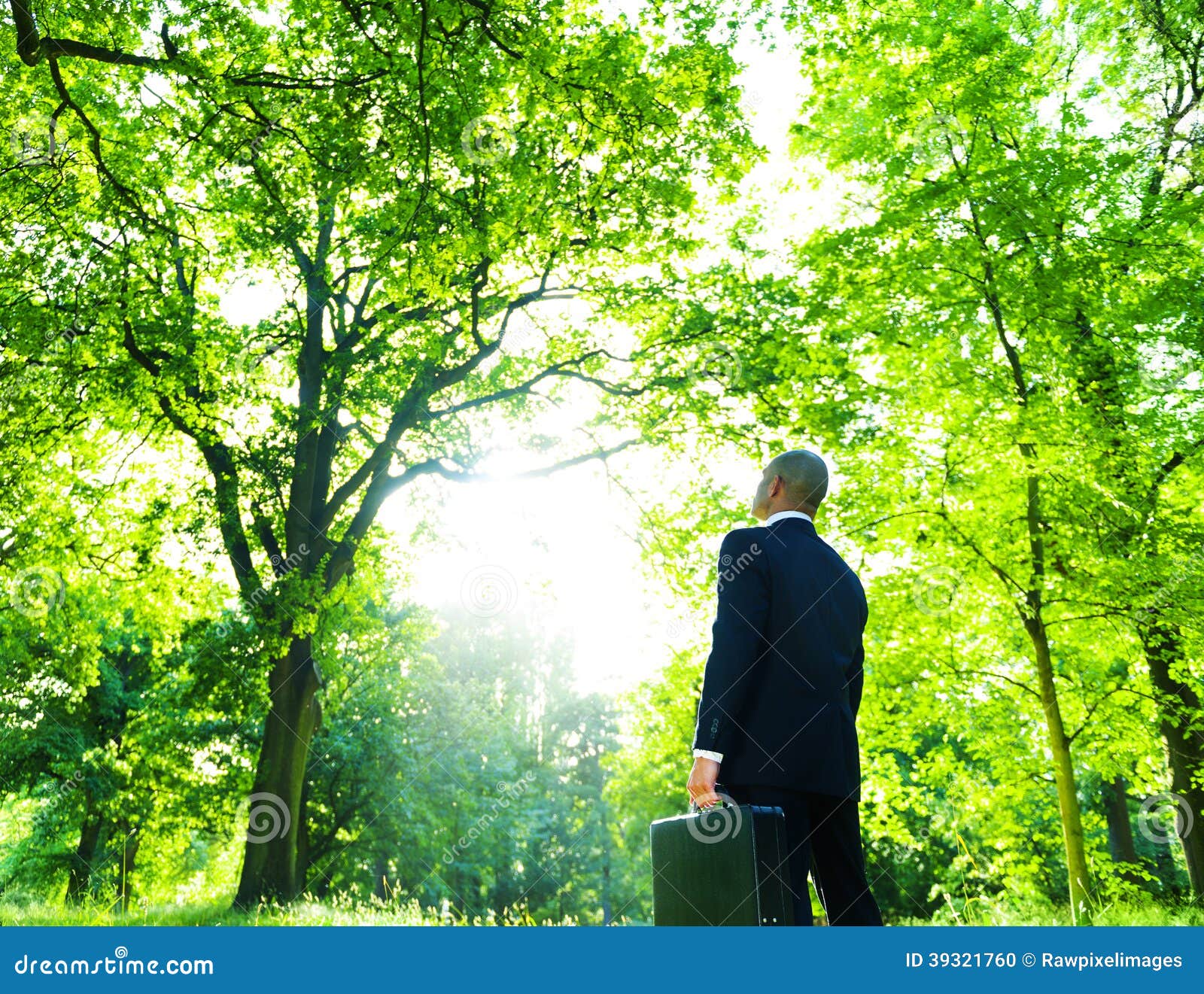 Green Business stock photo. Image of suit, nature, outdoors - 39321760