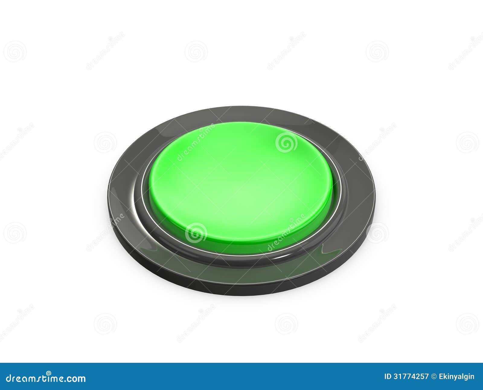 Green Button stock illustration. Illustration of alert - 31774257