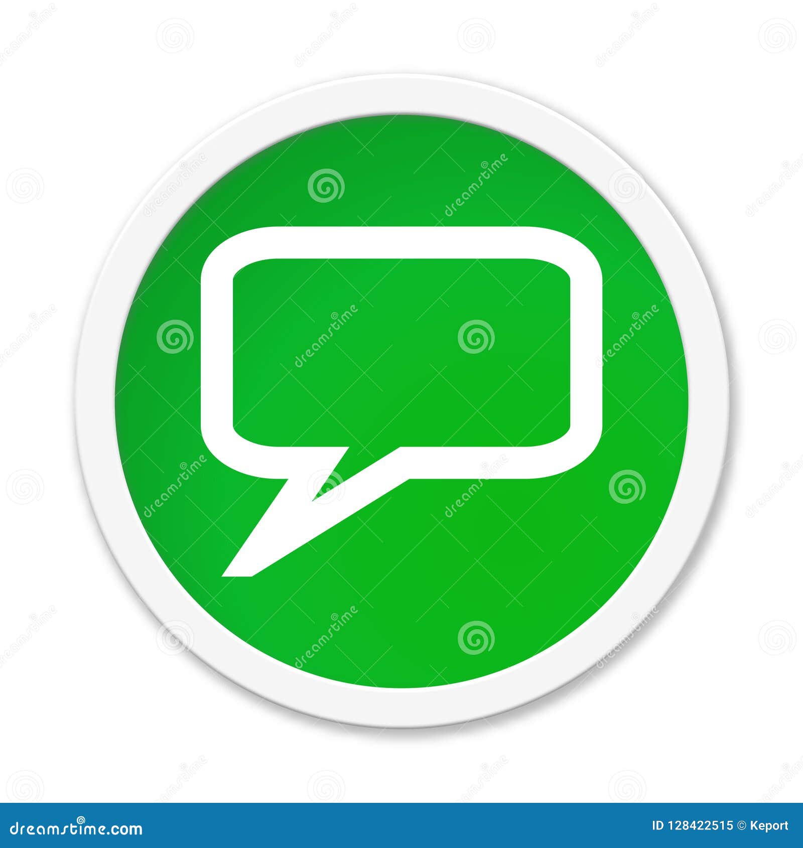 Green Button: Contact stock illustration. Illustration of dialogue ...