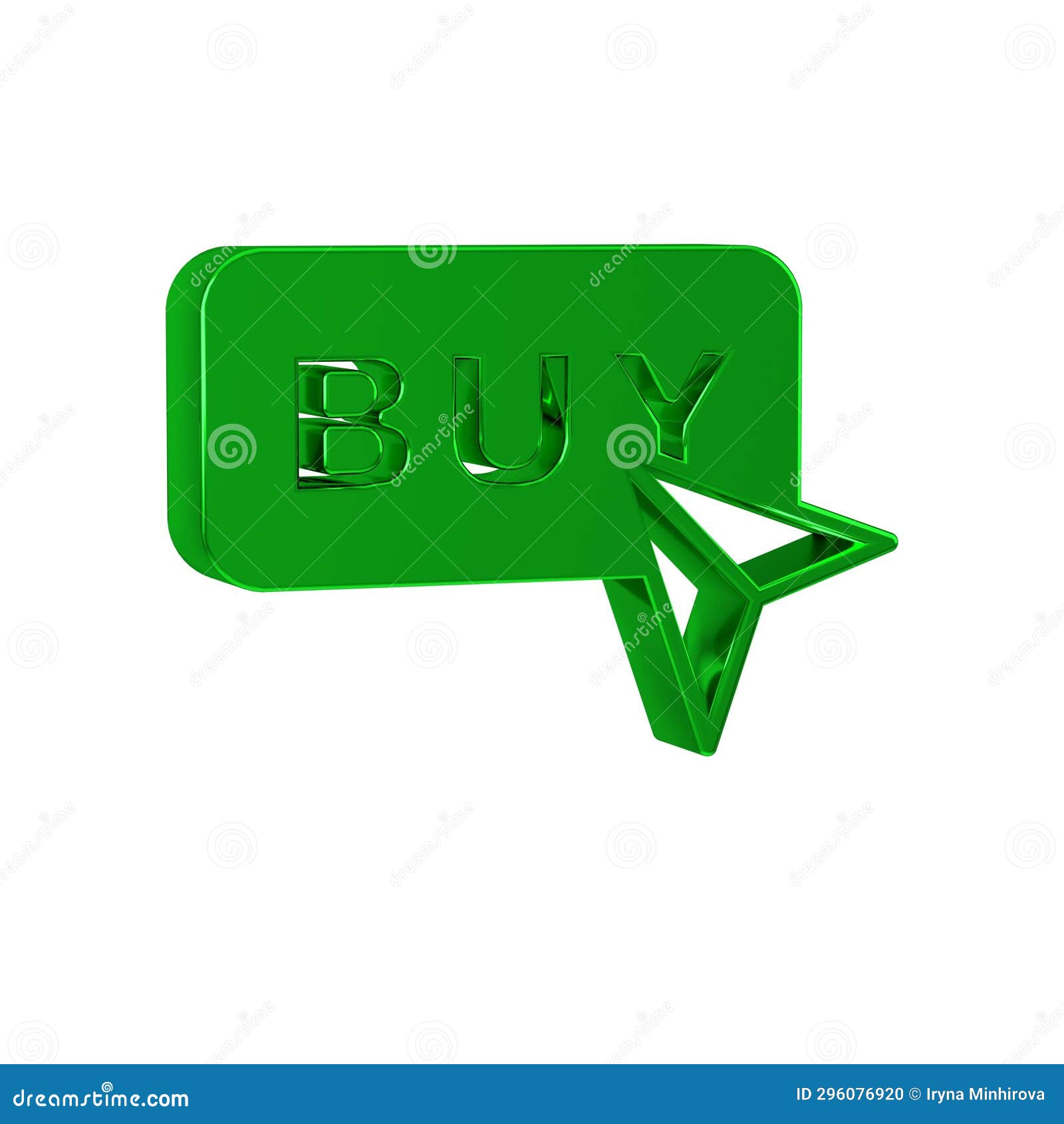 Green Buy Button Icon Isolated on Transparent Background. Stock ...