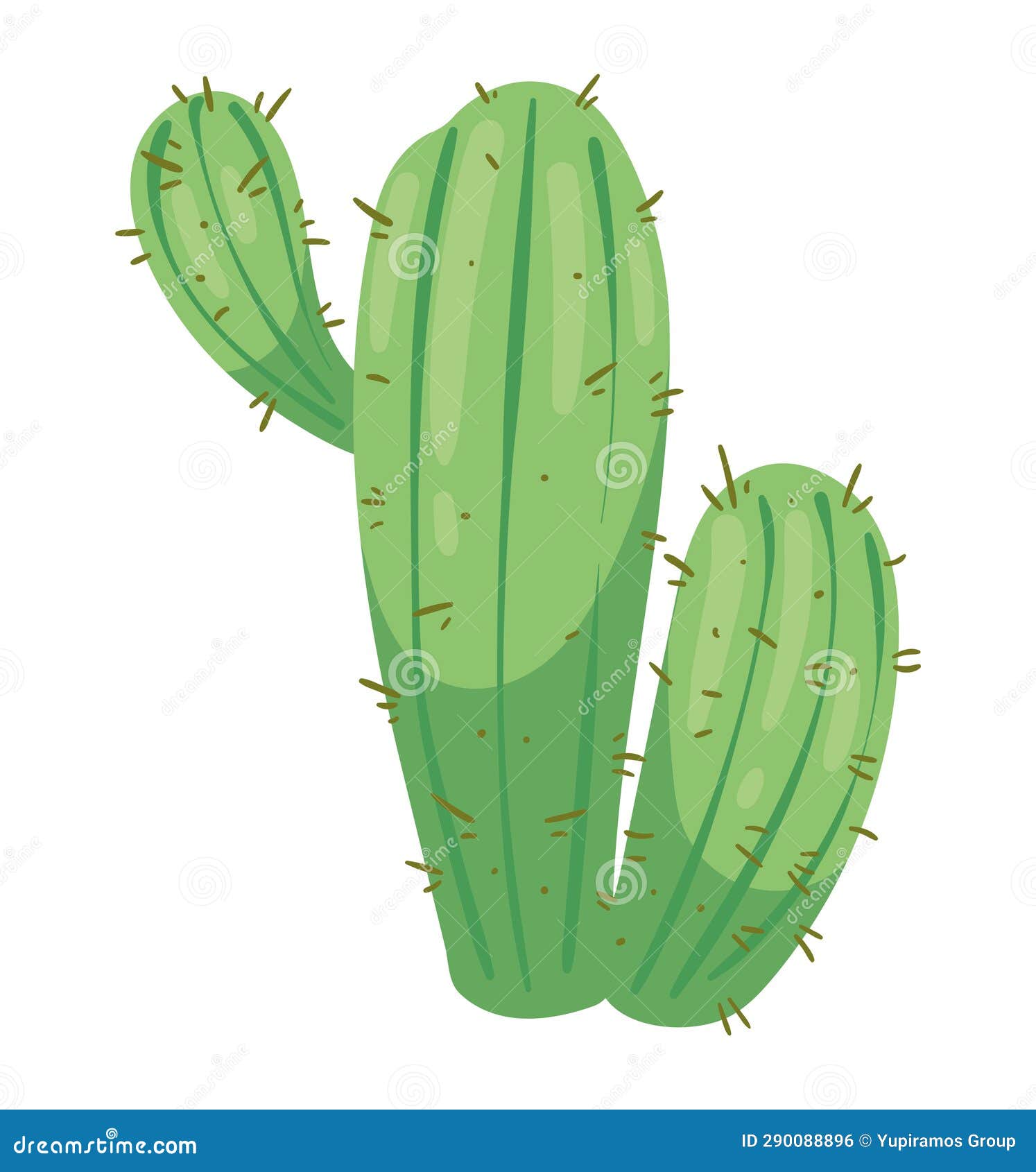 Green cactus design stock vector. Illustration of natural - 290088896