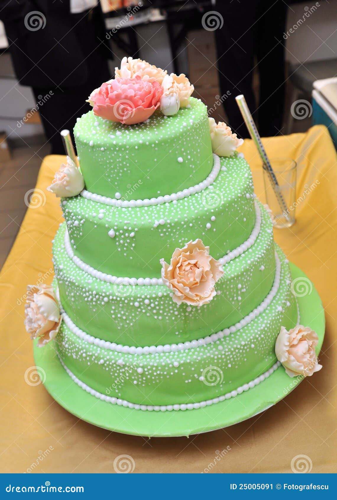 Green cake stock image. Image of desert, celebrate, dinner - 25005091