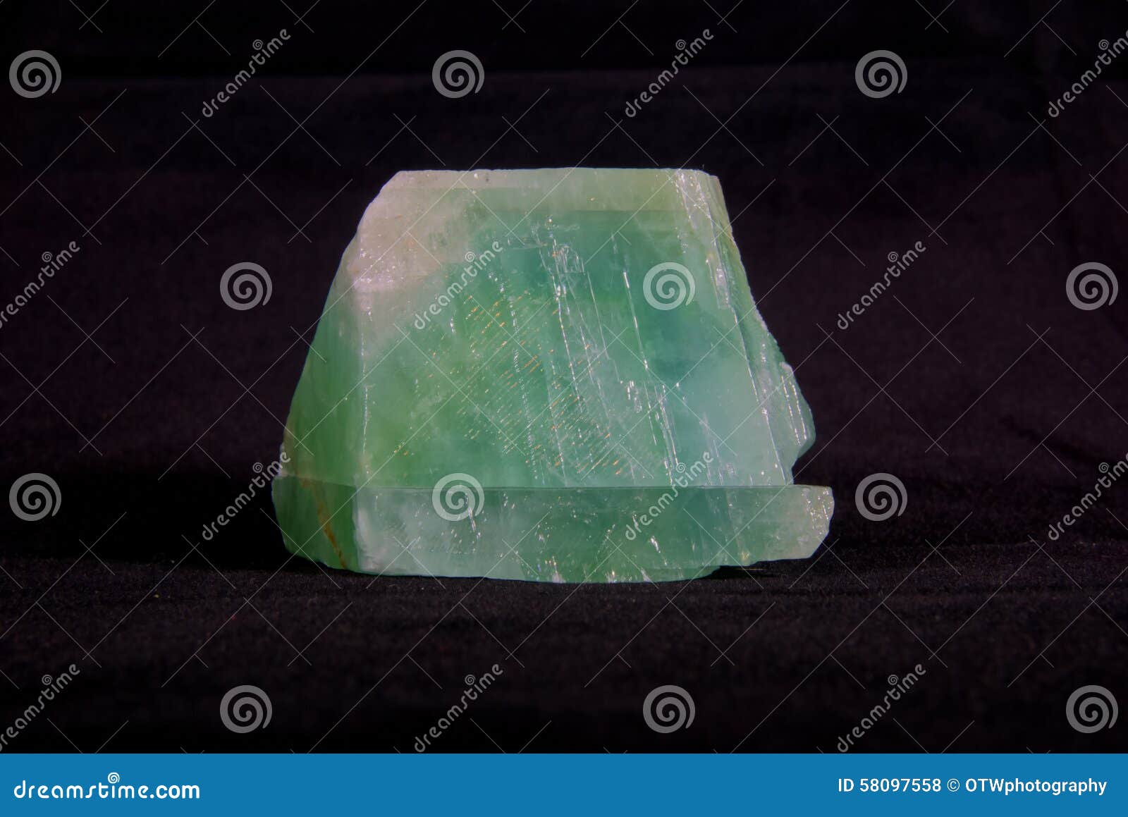 Green Calcite stock photo. Image of crystal, calcite - 58097558