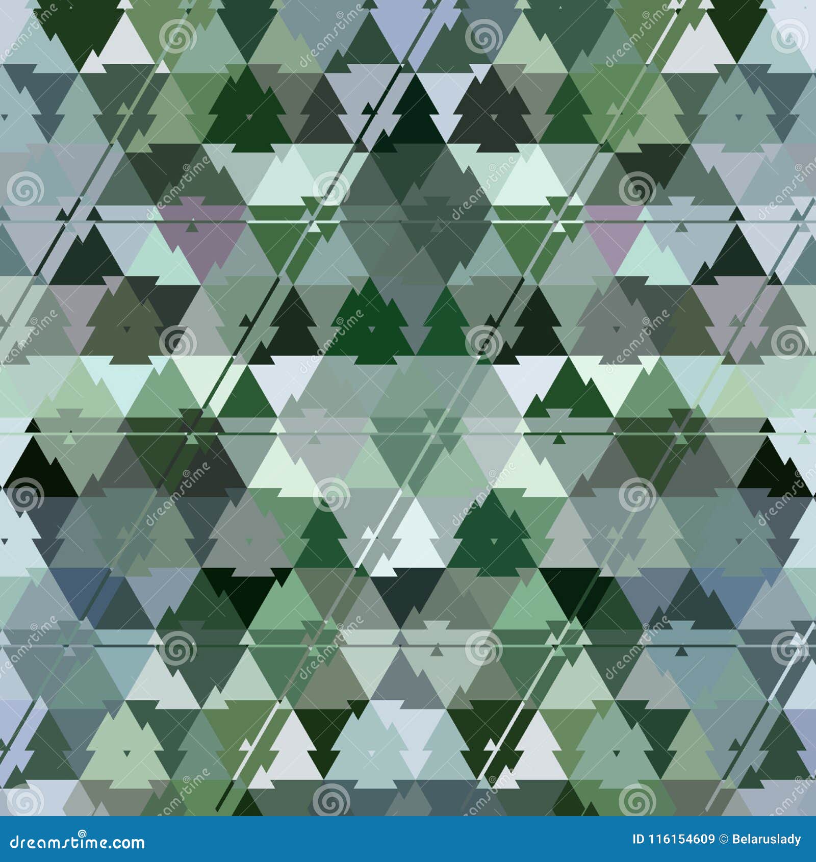 Green Camouflage Pattern with Triangles Stock Illustration ...