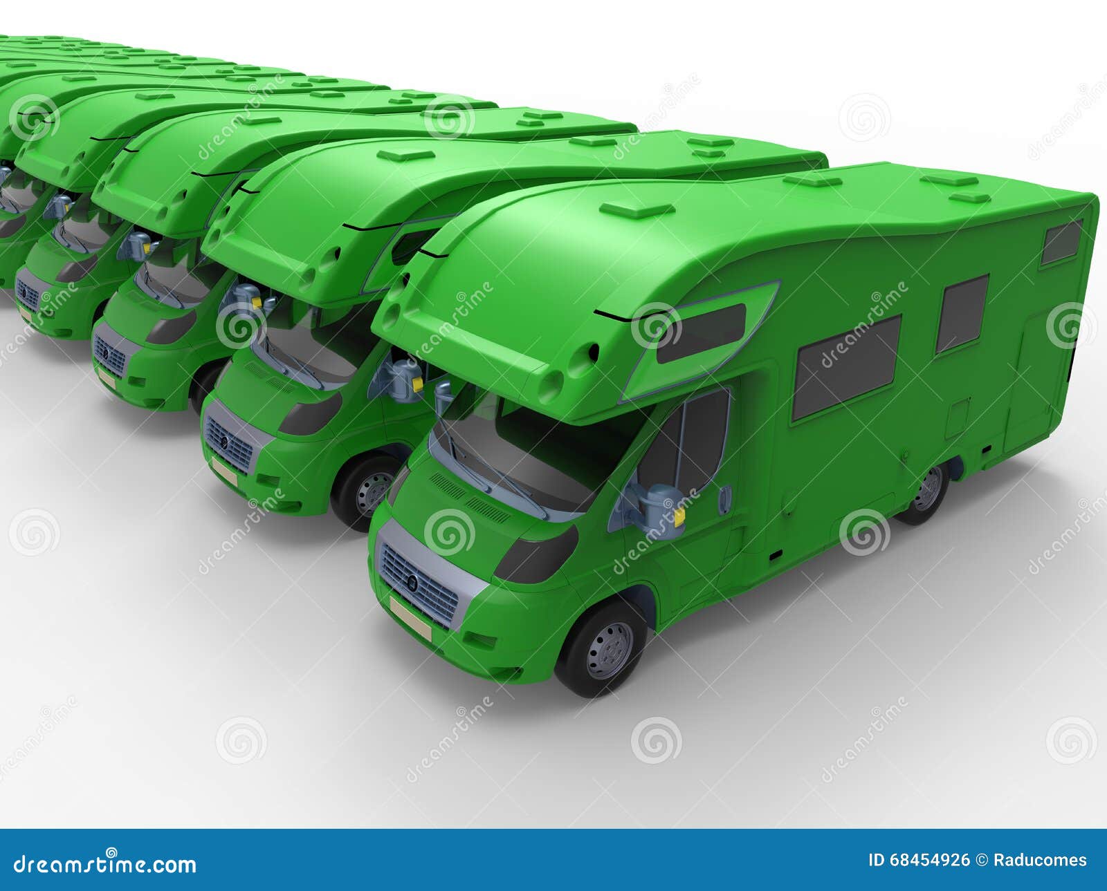 Green camper vans stock illustration. Illustration of blends - 68454926