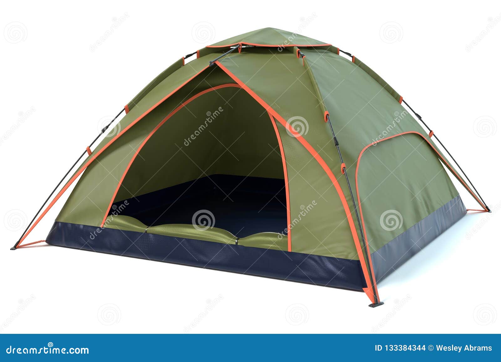 Green Camping Tent stock photo. Image of tourism, trip - 133384344