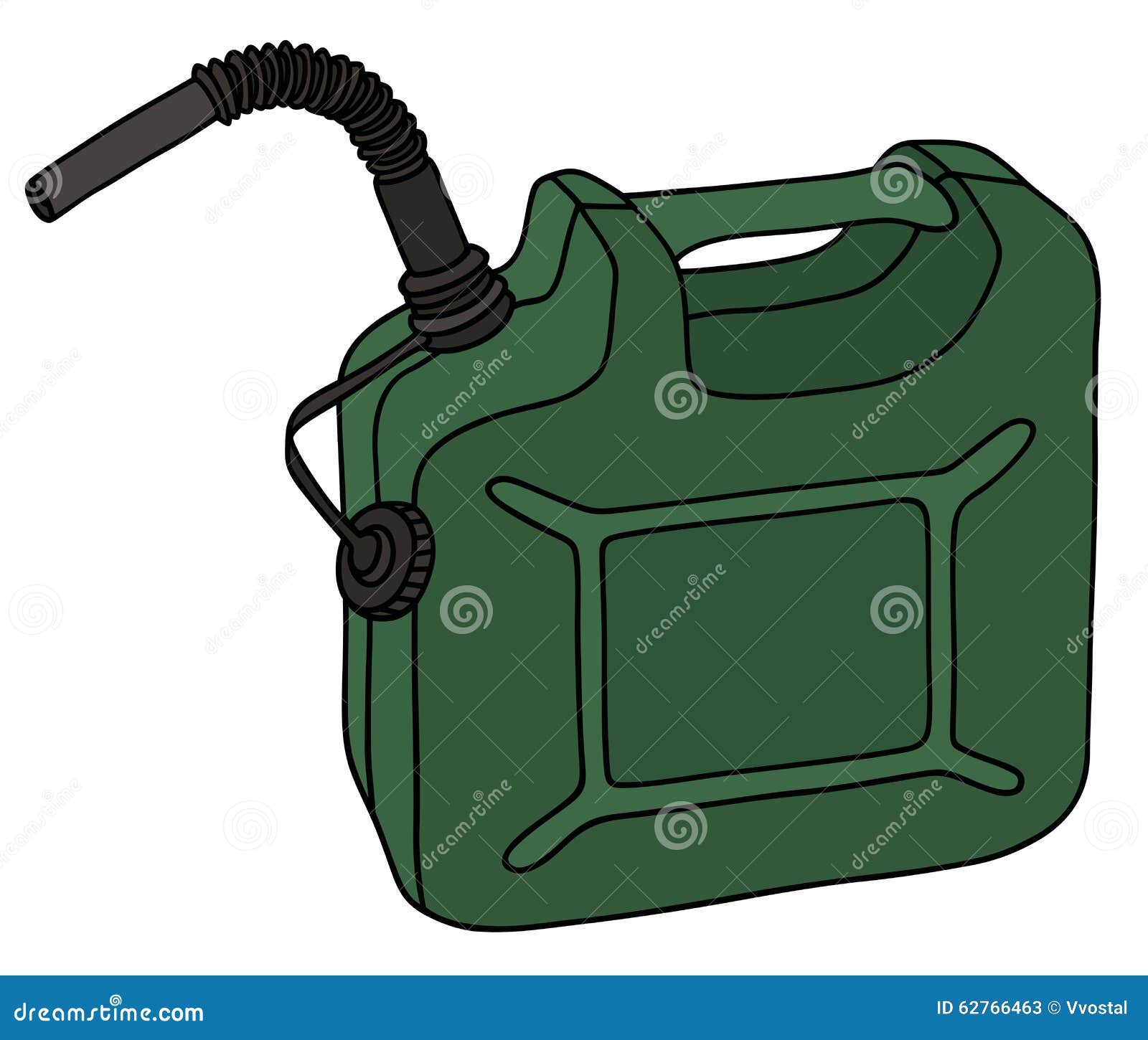 Green can stock vector. Illustration of cartoon, jerican - 62766463