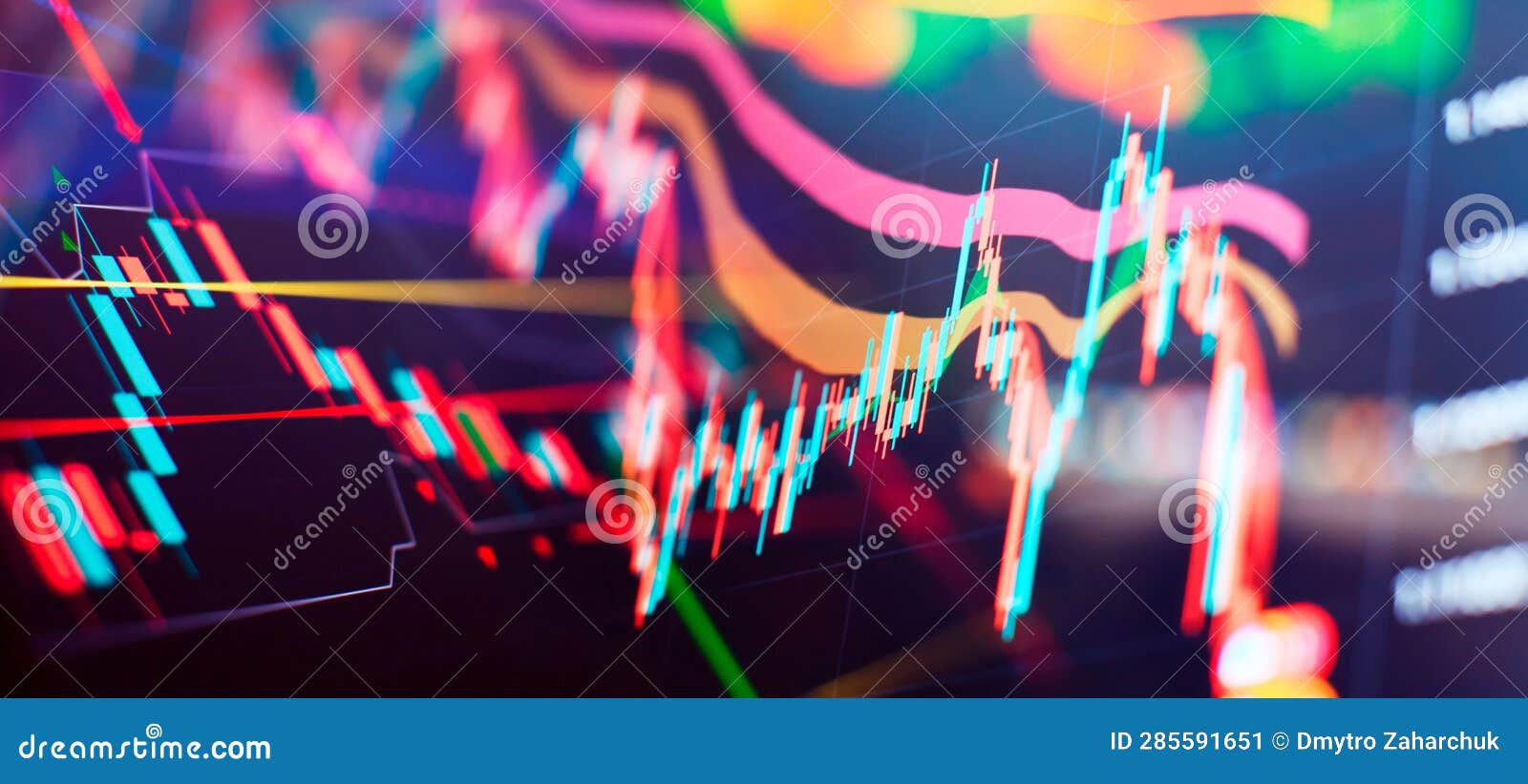 Green Candlesticks Going Up Indicating Crypto Rising in Value ...