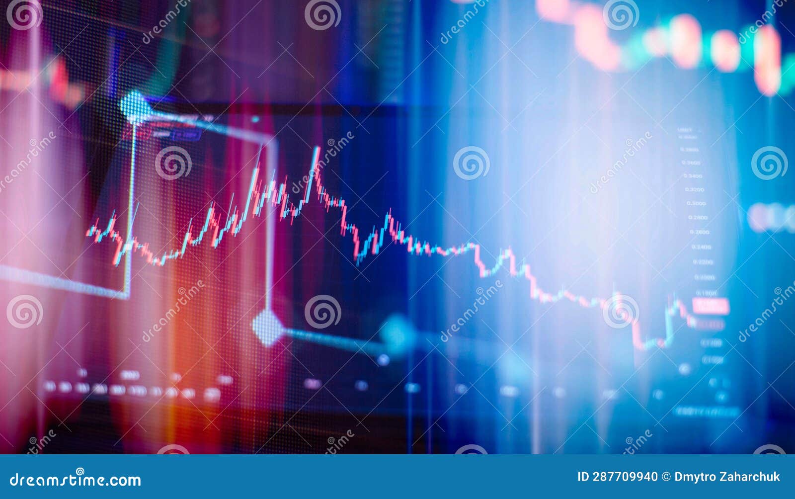 Green Candlesticks Going Up Indicating Crypto Rising in Value ...