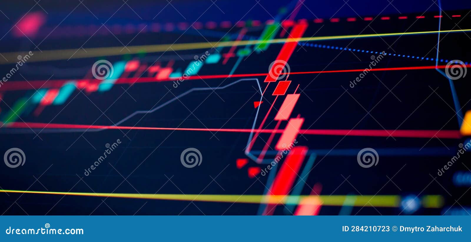 Green Candlesticks Going Up Indicating Crypto Rising in Value ...