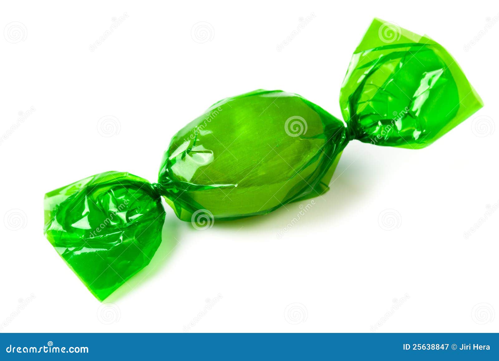 Green Candy Wrapped in Foil Stock Image - Image of celebration, candy ...