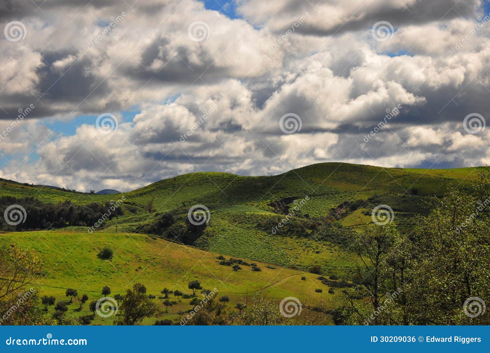 Green Canyon Hills stock photo. Image of cloudy, canyon - 30209036