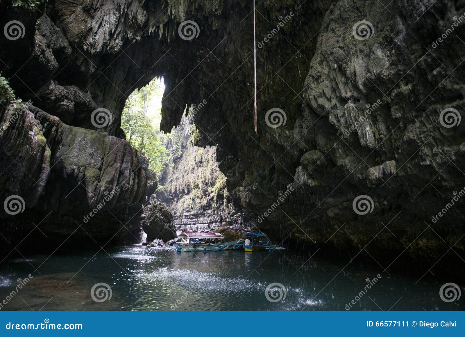 Green Canyon, Pandangaran, Java Stock Image - Image of tour, vegetation ...