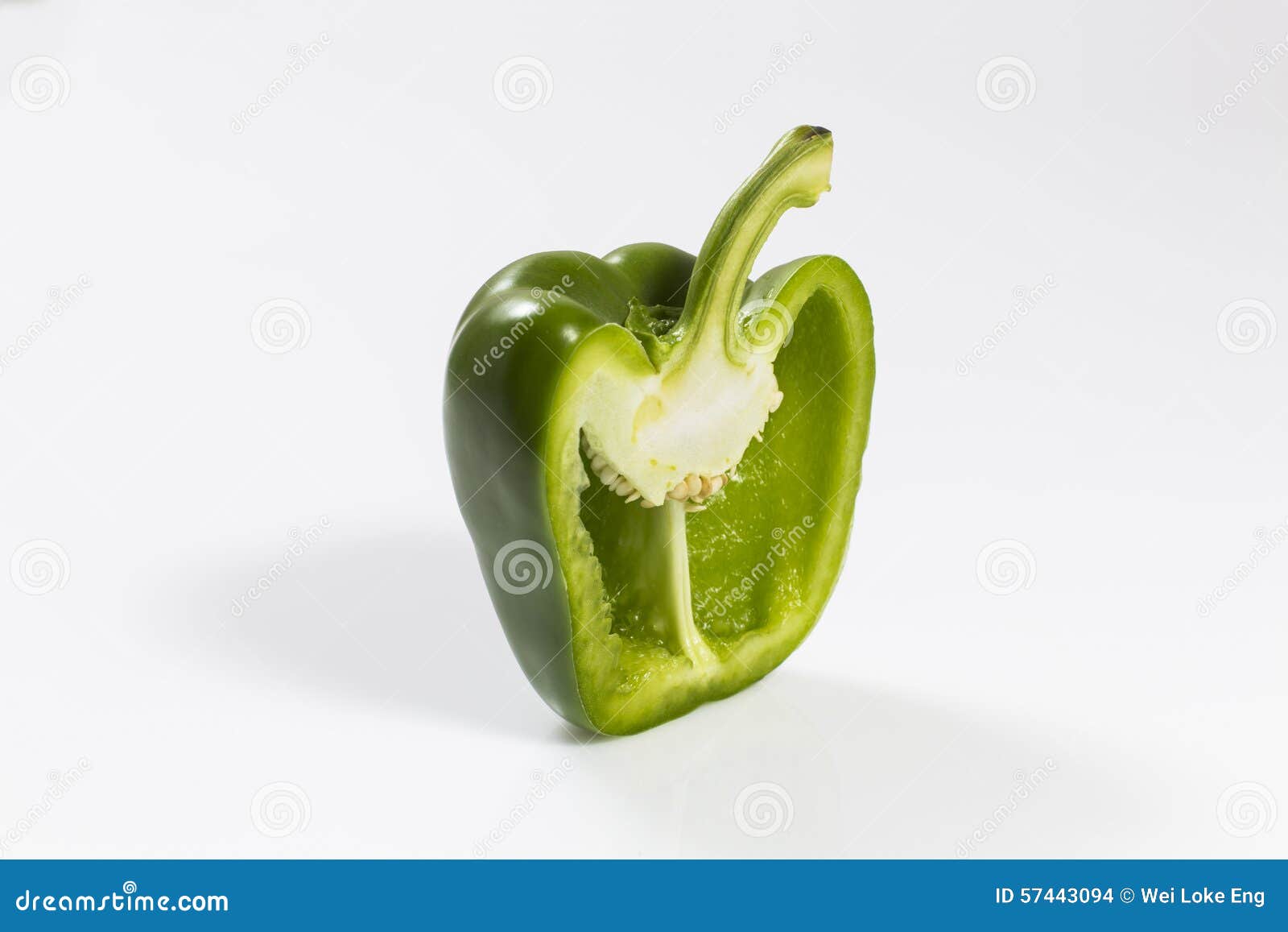 Green capsicum stock photo. Image of ingredient, isolated - 57443094