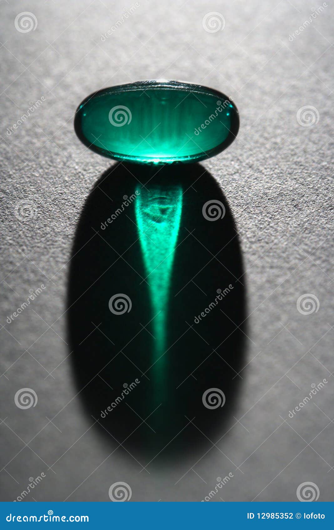 Green Capsule Pill. stock photo. Image of casting, backlit - 12985352
