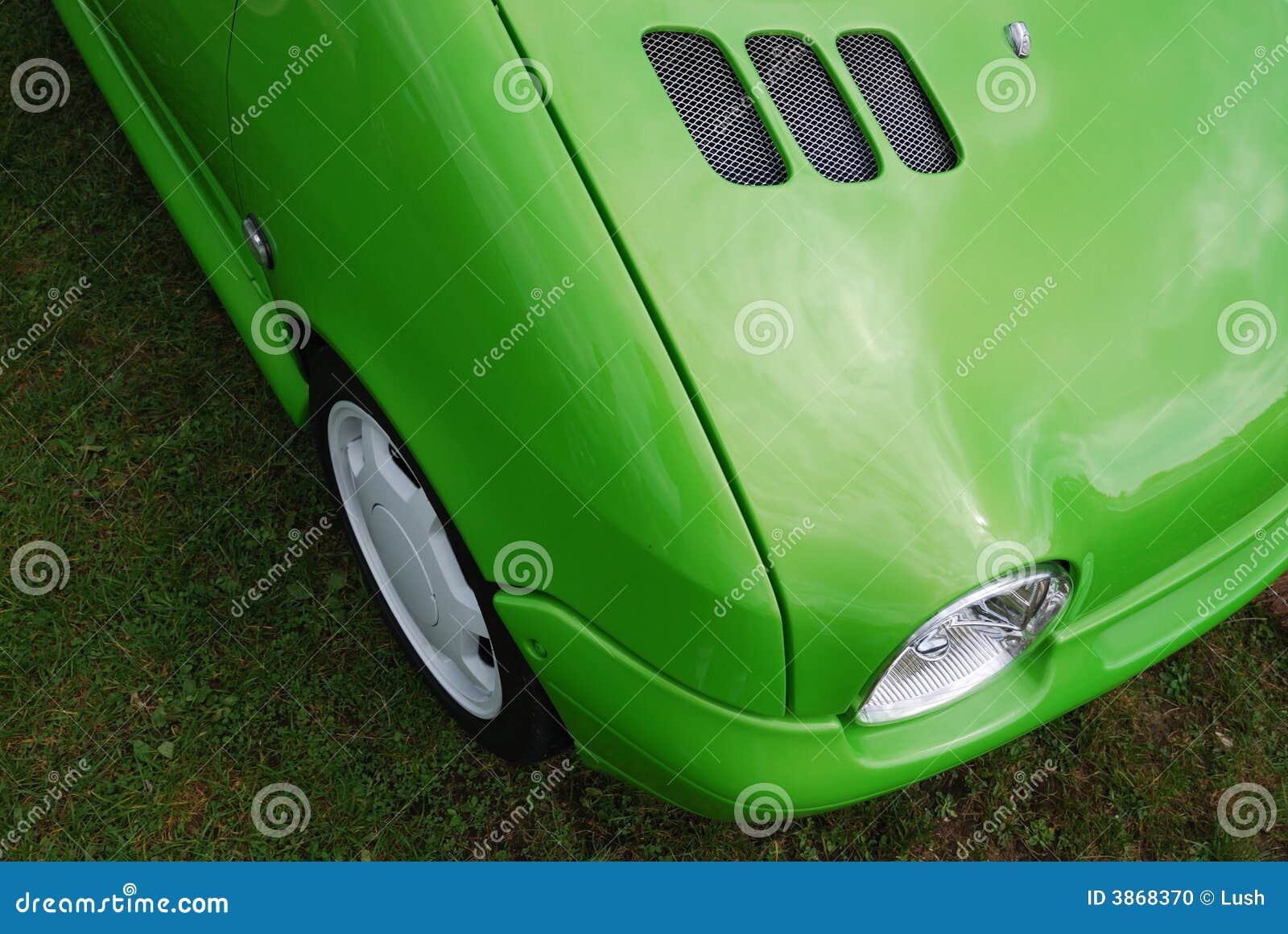 Green car stock photo. Image of motor, land, mode, front - 3868370