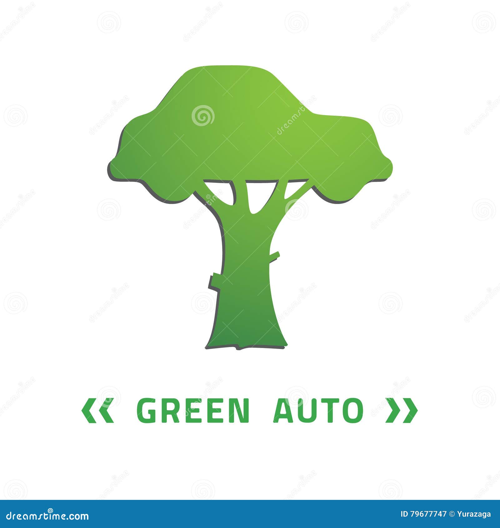 Green Car Vector Logo Design Stock Illustration - Illustration of ...