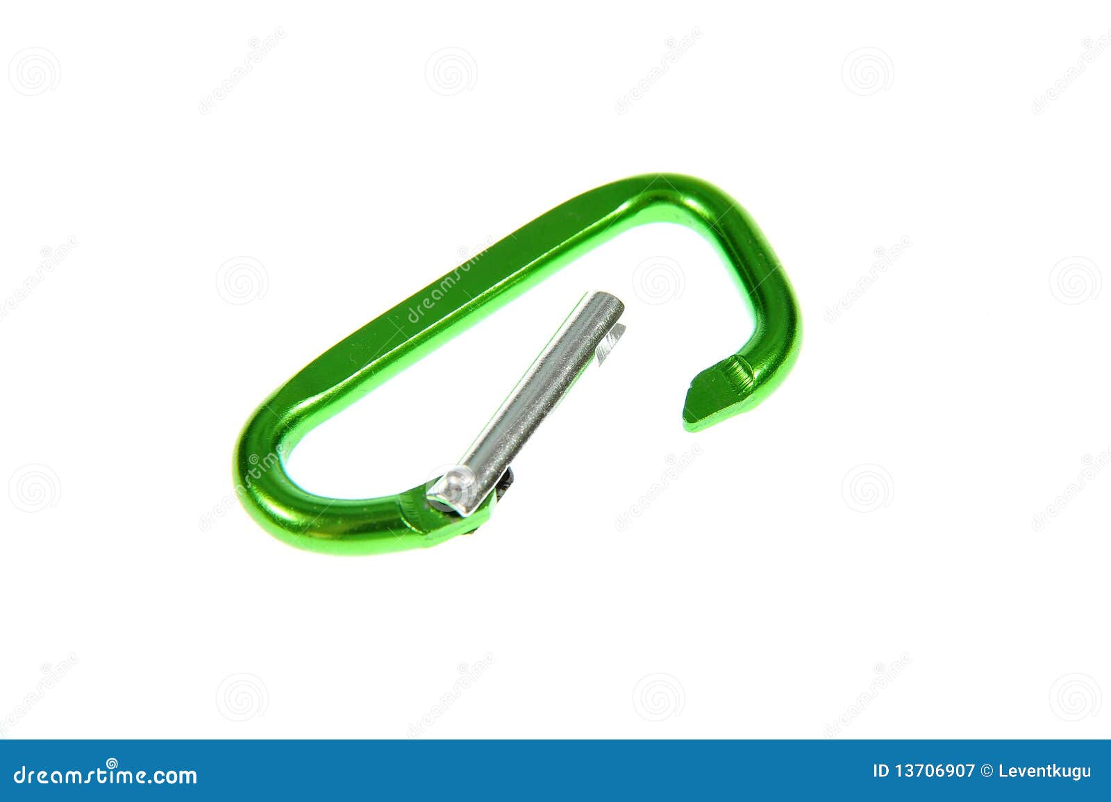 Green carabiner stock image. Image of crab, object, krab - 13706907