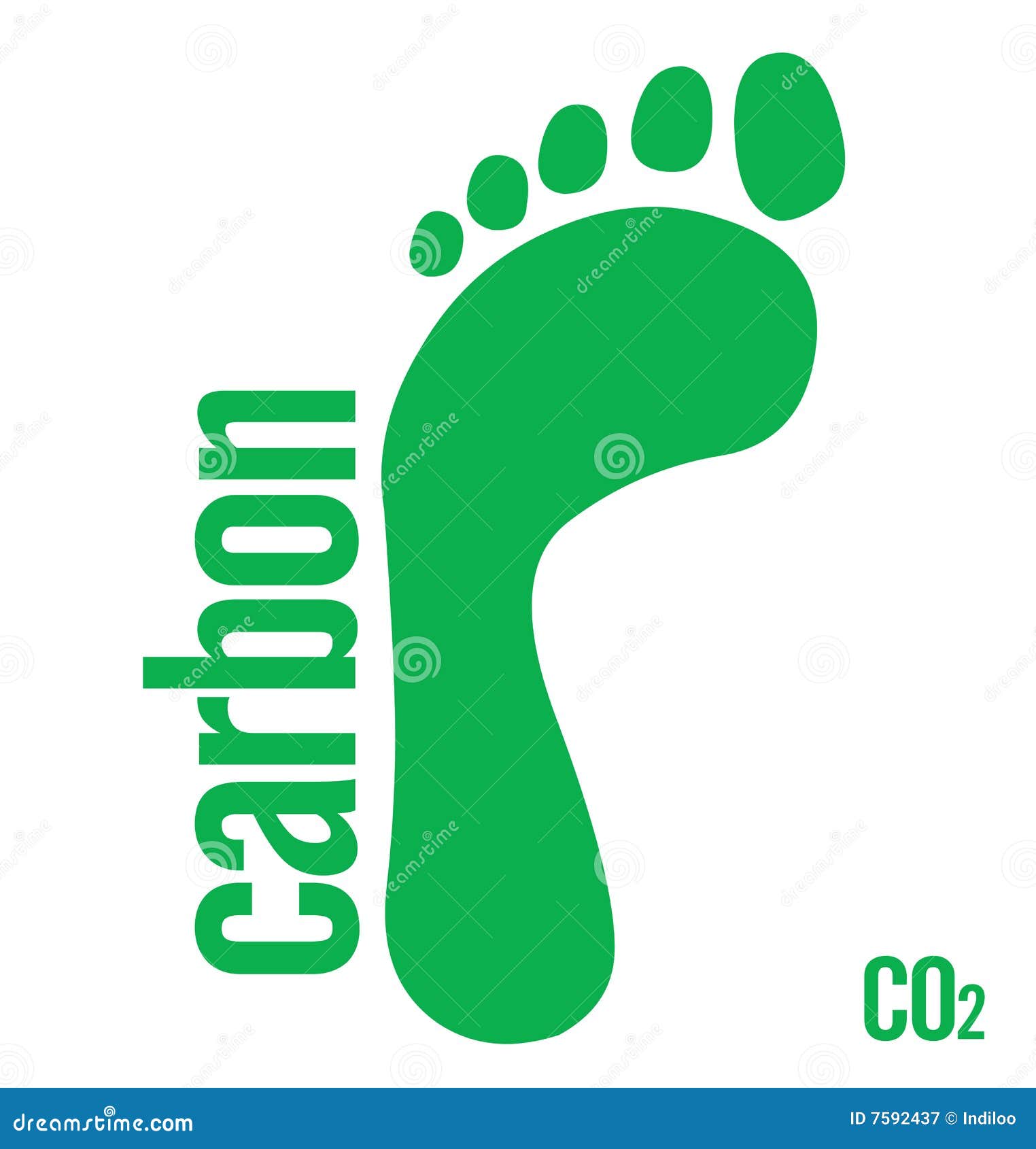 Eco Carbon Footprint Foot Vector | CartoonDealer.com #99690329