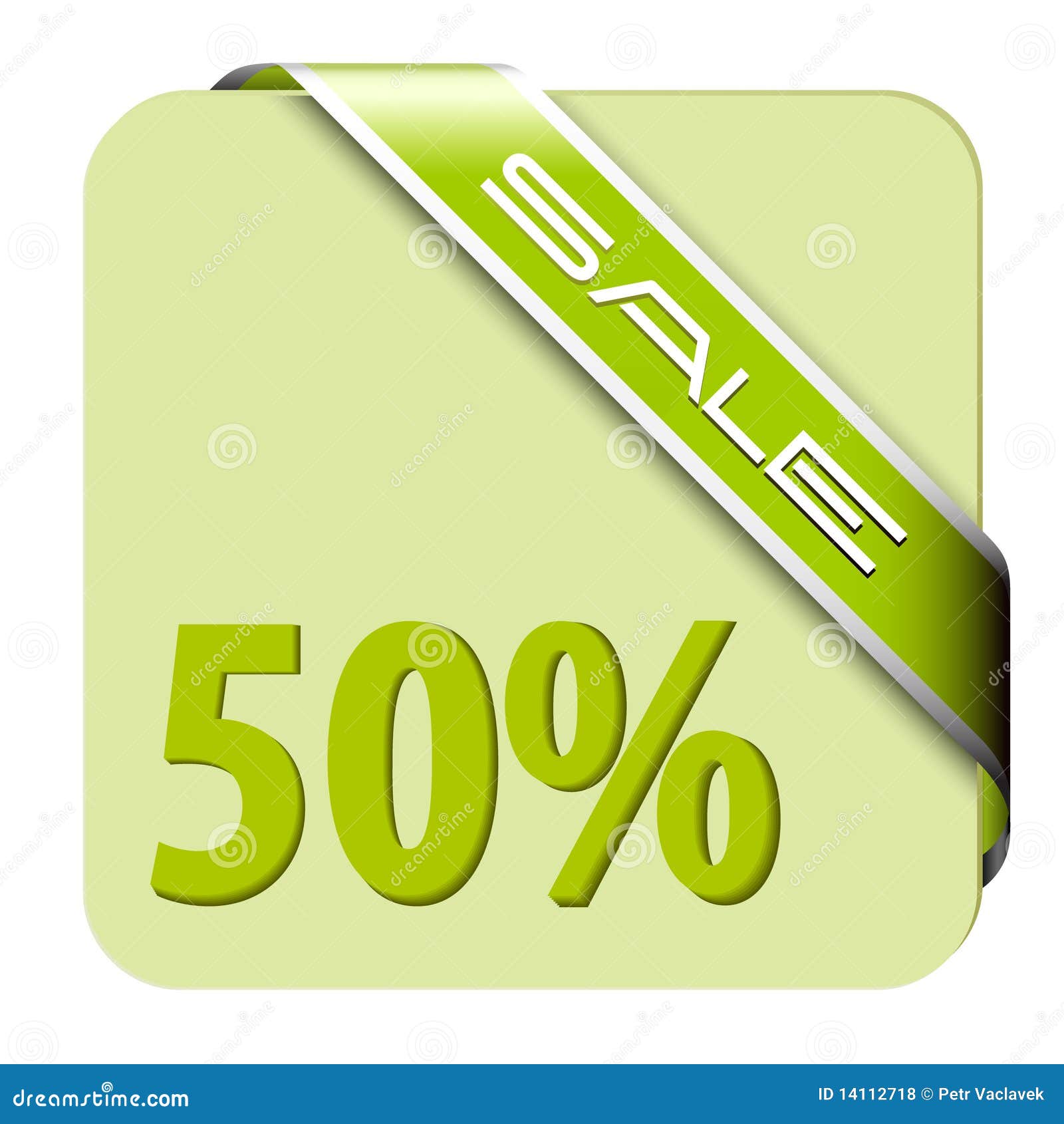 Green Card for Big Discount Stock Illustration - Illustration of ...