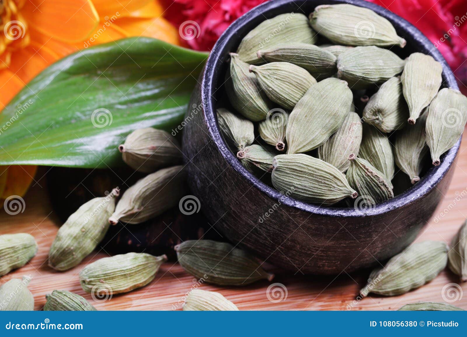 Green cardamon stock photo. Image of ingredient, detailed - 108056380