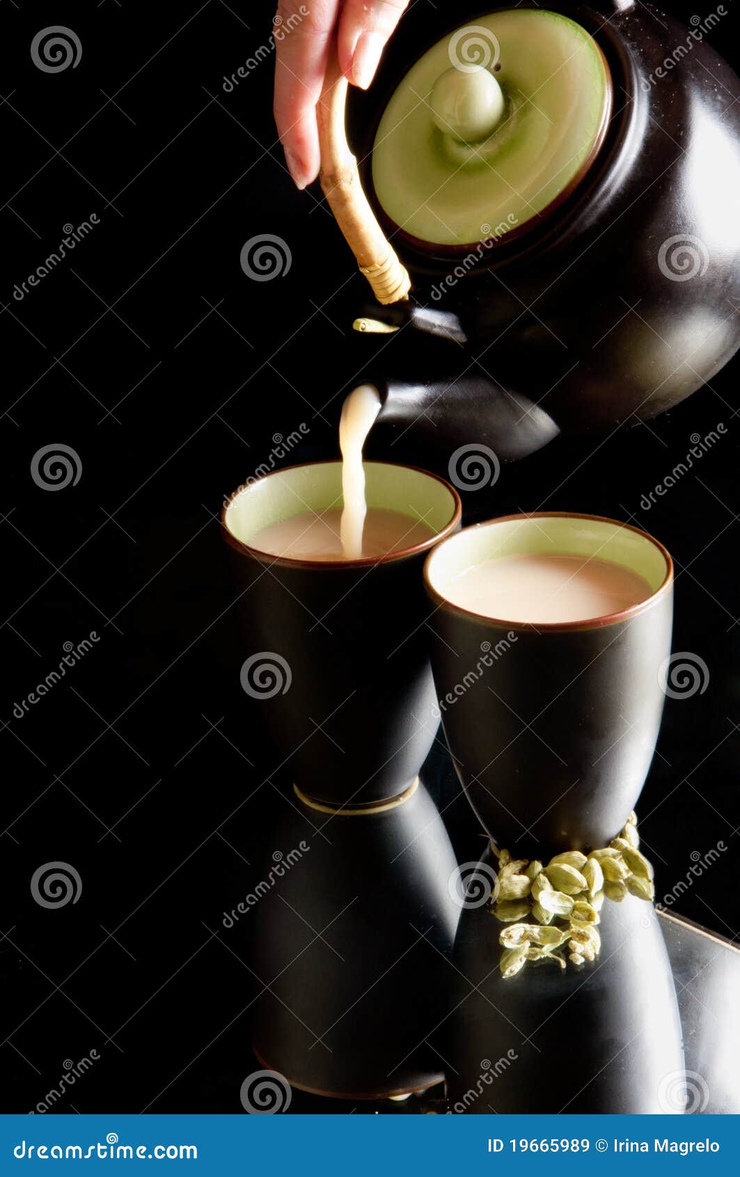 Green cardamon tea stock image. Image of asian, healthy - 19665989