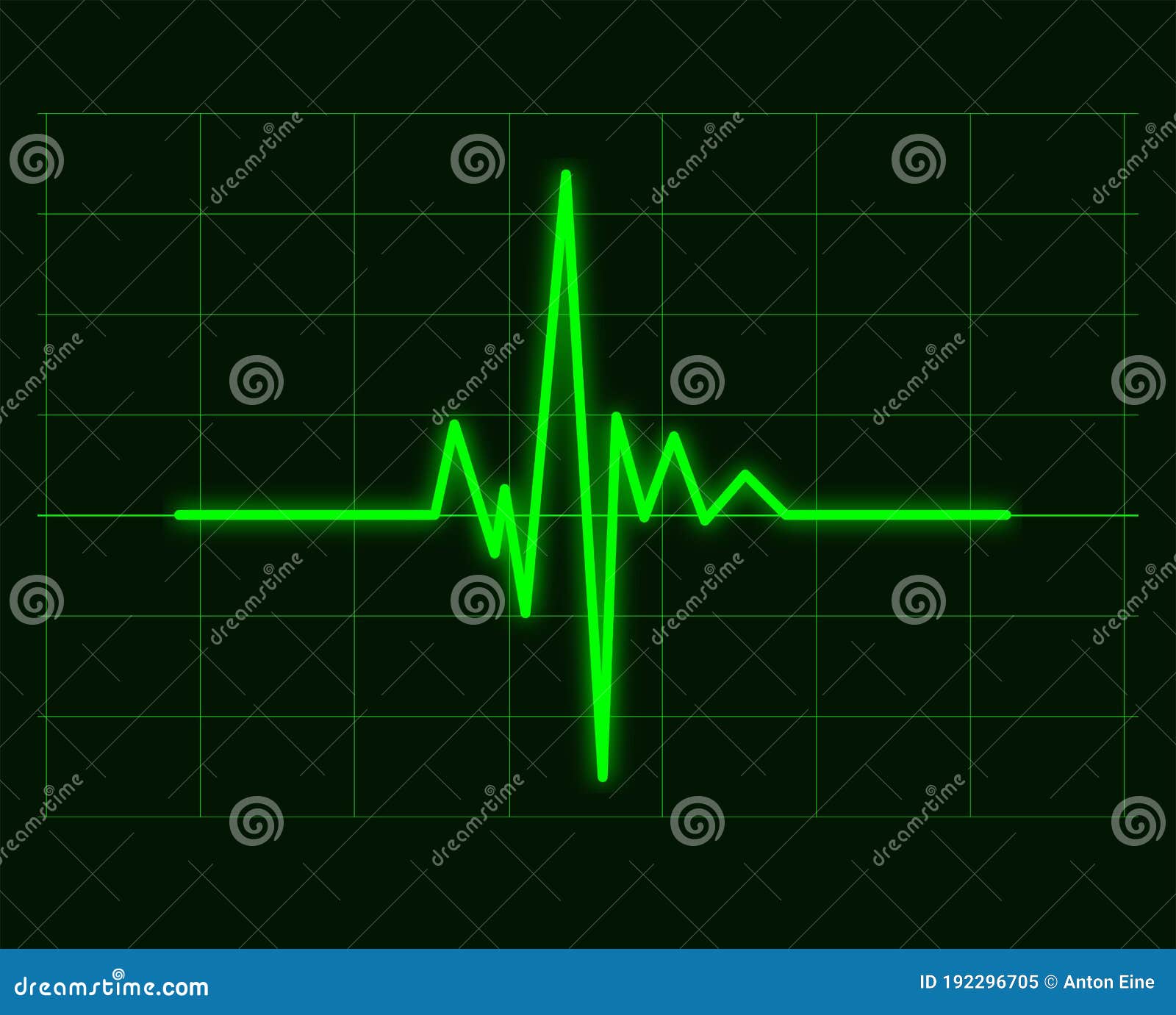 Cardiac Green Graph Stock Image | CartoonDealer.com #525505
