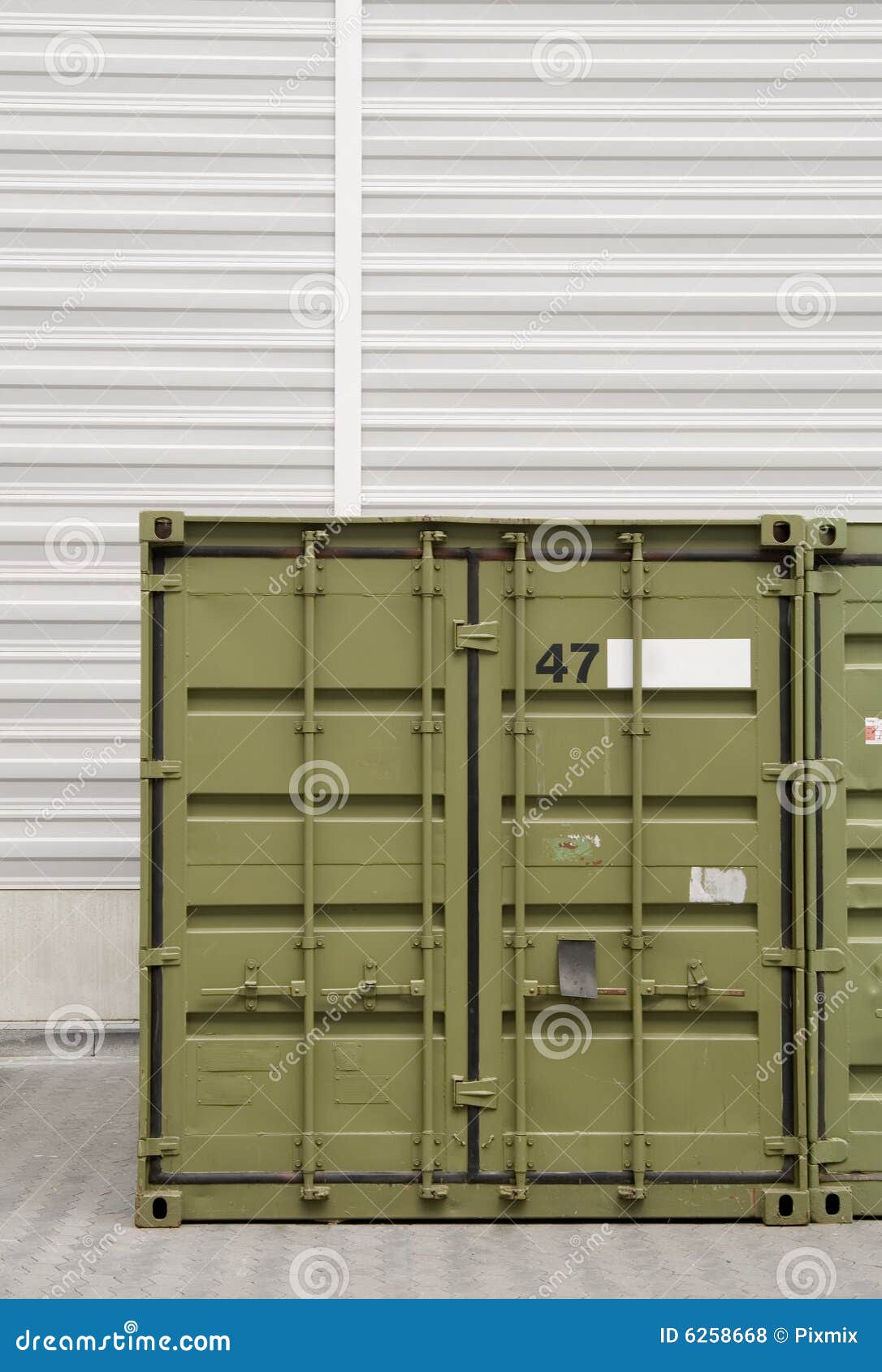 Green cargo container stock photo. Image of copy, space - 6258668