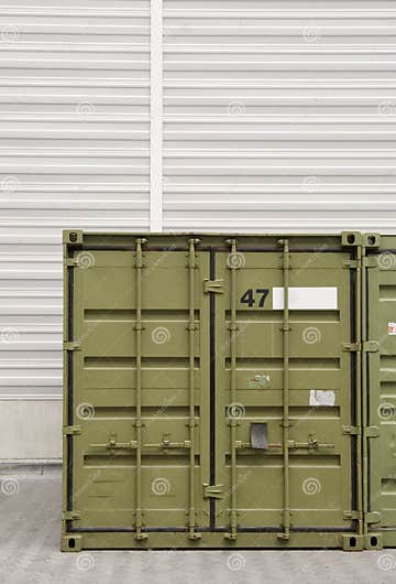 Green cargo container stock photo. Image of copy, space - 6258668