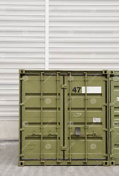 Green cargo container stock photo. Image of copy, space - 6258668
