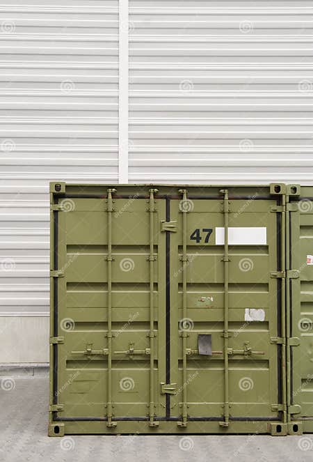 Green cargo container stock photo. Image of copy, space - 6258668