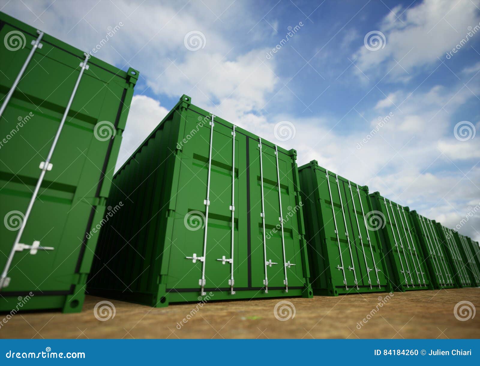 Green Cargo Ship Container Background, Texture Stock Image ...