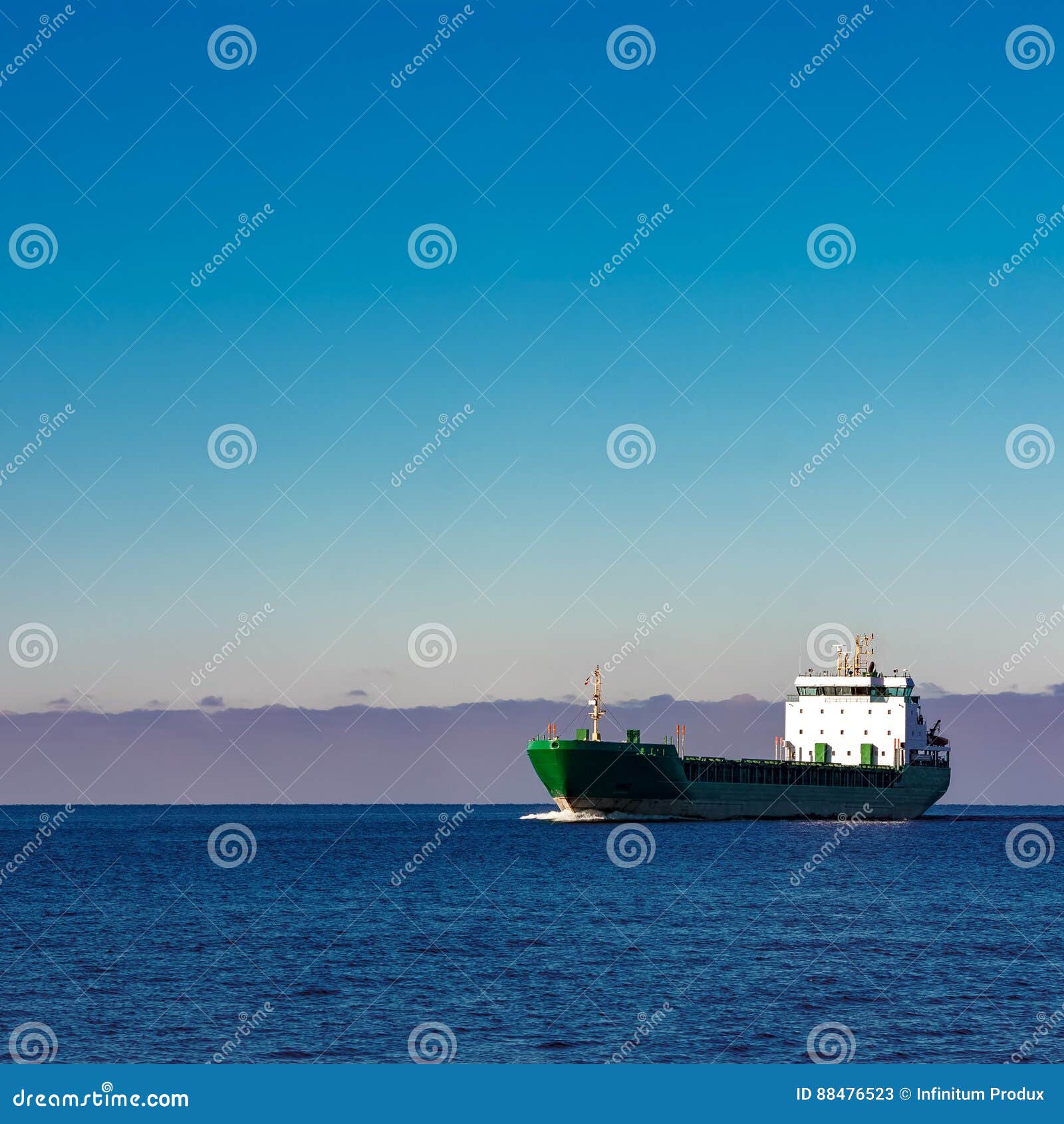 Green cargo ship stock image. Image of purple, baltic - 88476523